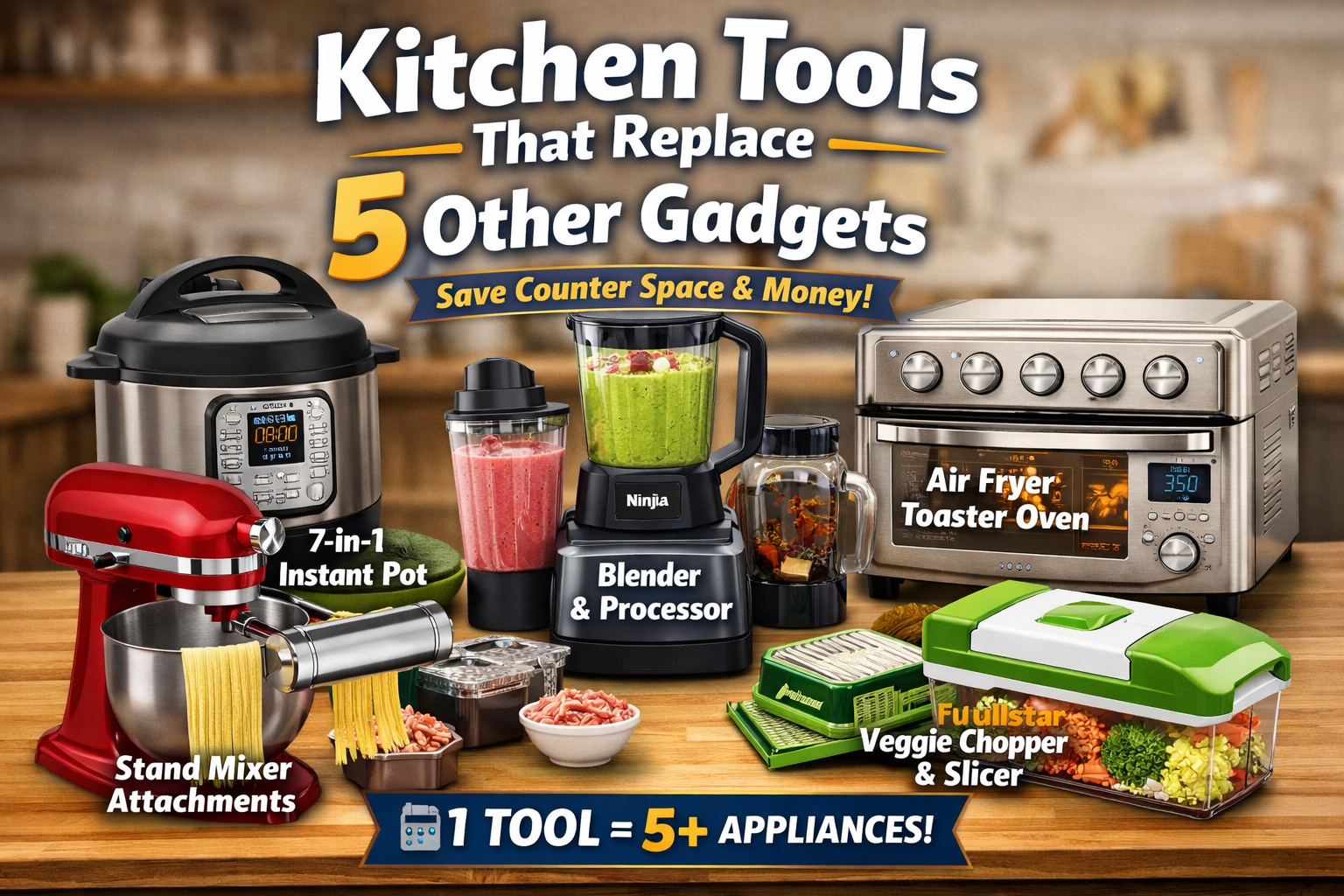 Kitchen Tools That Replace 5+ Gadgets (Save Counter Space 2026)